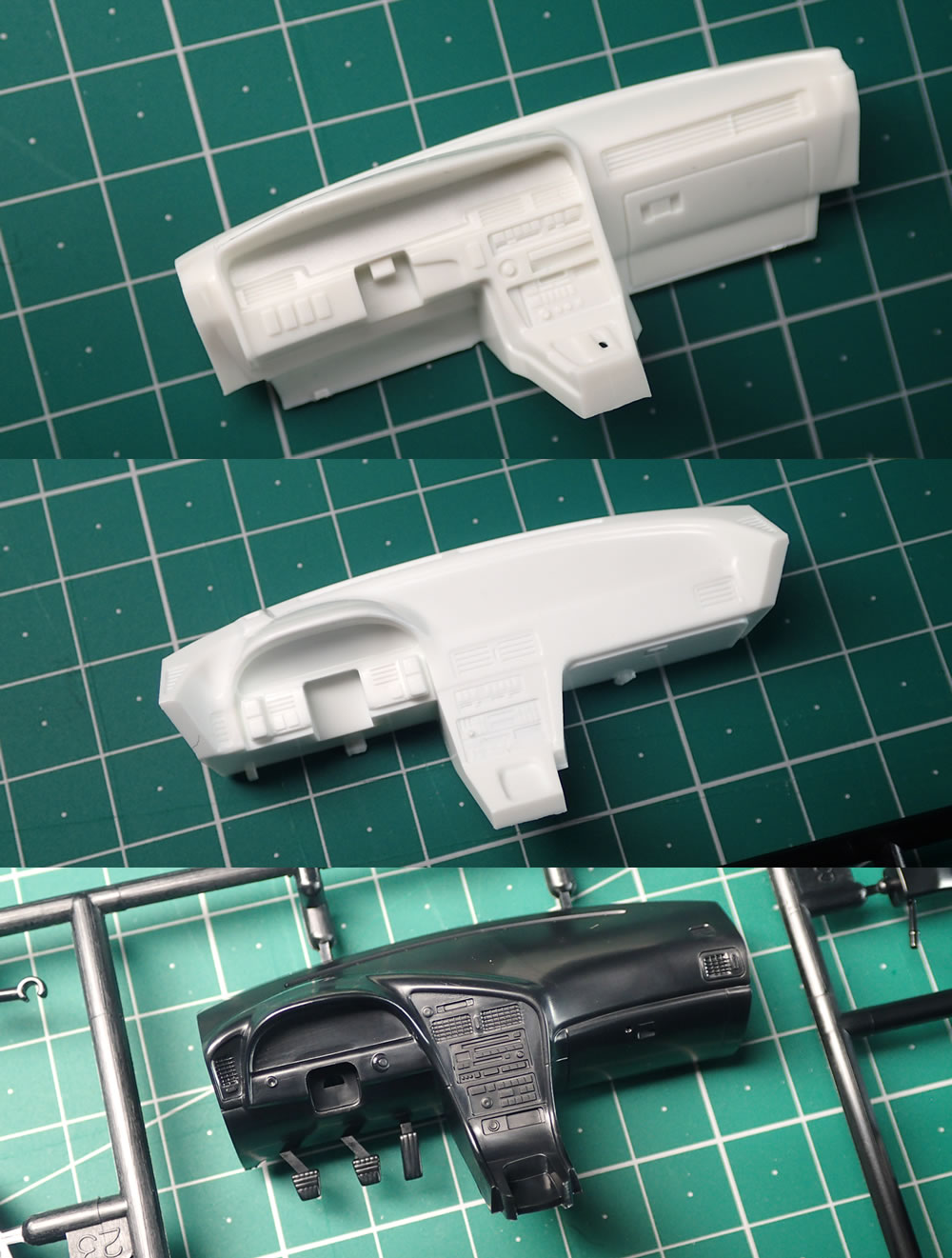 Left hand drive dashboard for Aoshima Toyota '88 GX Mark II - Vehicle ...